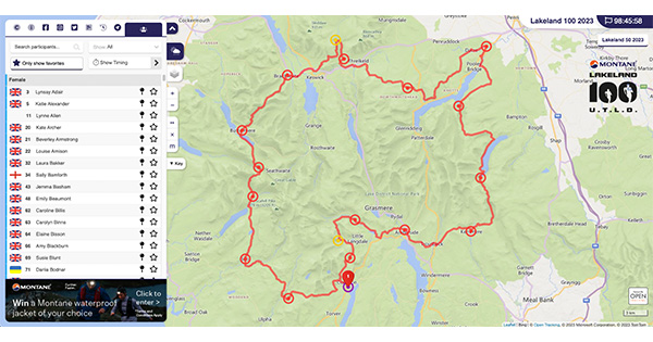 Lakeland 100 2023 | Open Tracking Lakeland 100 2023 | Open Tracking